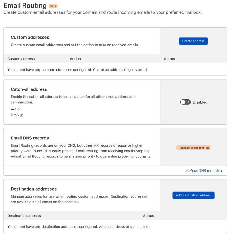 Cloudfare Email Routing bắt đầu cho phép người dùng trải nghiệm » Canh Me